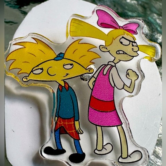 Other | Hey Arnold Pin Helga And Arnold Classic 9s Cartoon Great Show ...